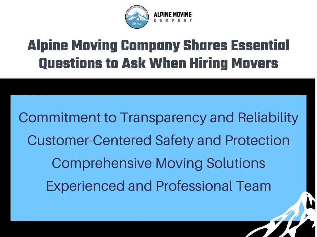 Alpine Moving Company Shares Essential Questions to Ask When Hiring ...